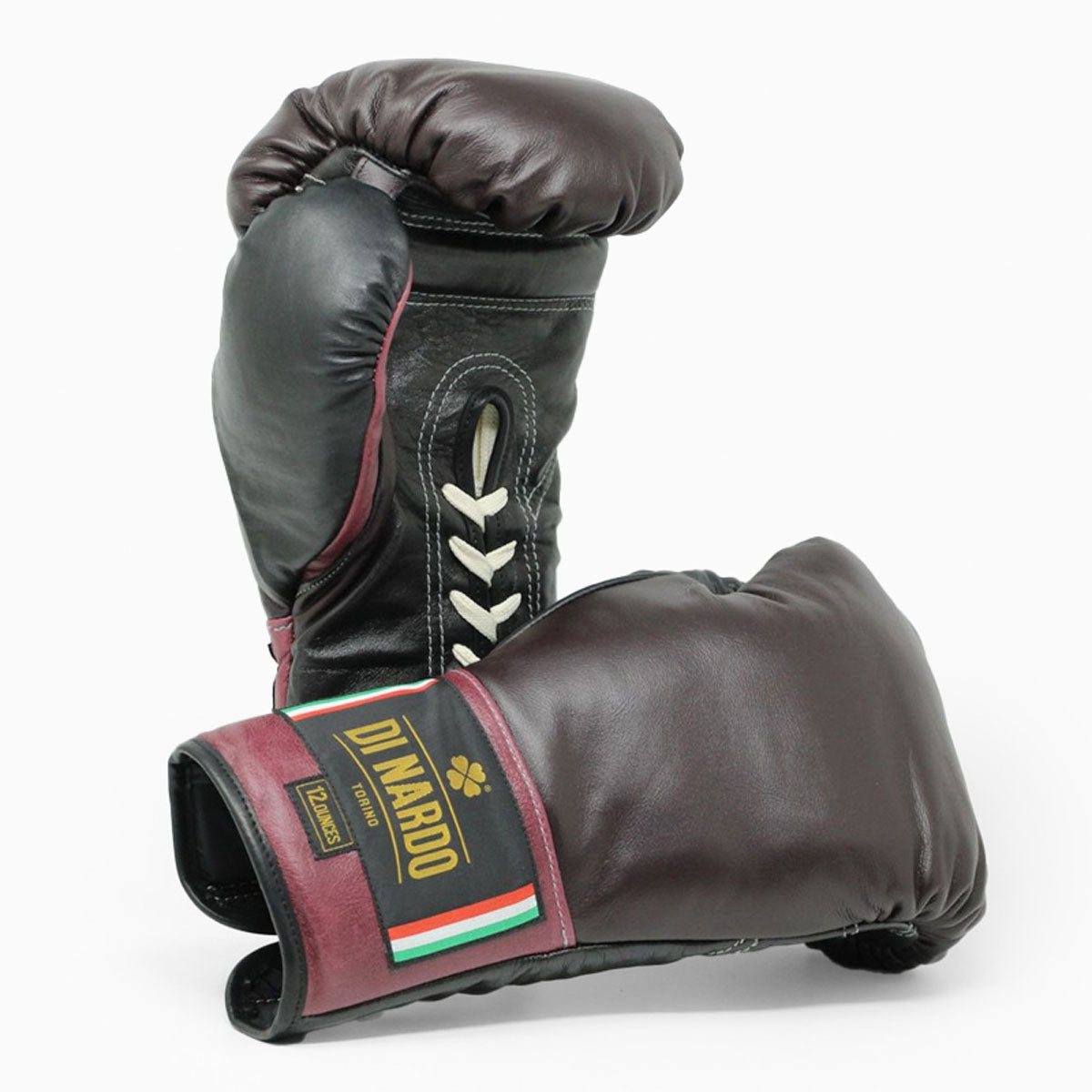 Guantoni Di Nardo con lacci Borgogna Nero – Combat Arena