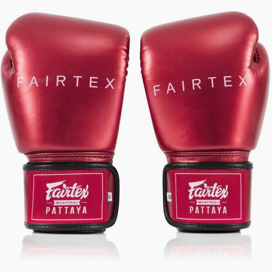 Guantoni Muay Thai Fairtex Metallic BGV22 Rosso - CombatArena.it ...